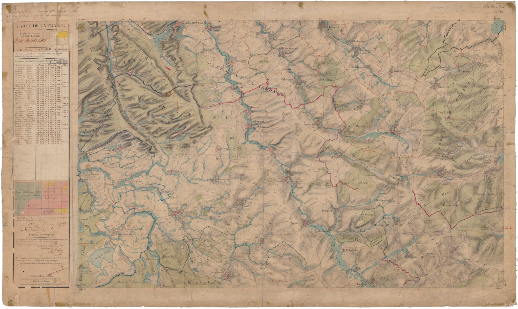 Five Map Sheets from La carte de l’état-major - Books and Tours by ...